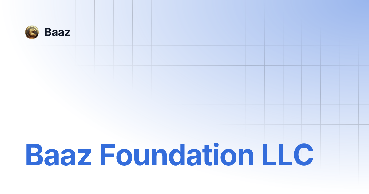 Baaz Foundation LLC | Baaz